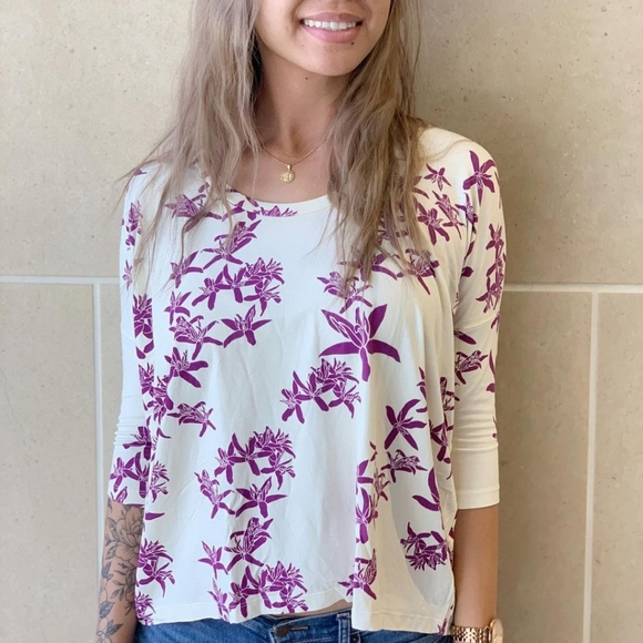 Fighting Eel | Tops | Fighting Eel X Sig Zane Ava Sky Top Lani Orchid ...